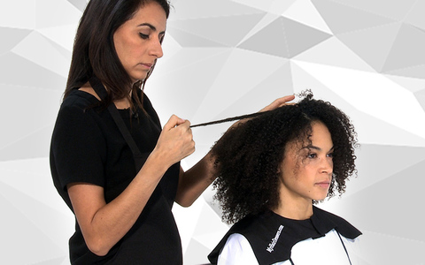 Pull test for hair extension services video step-by-step