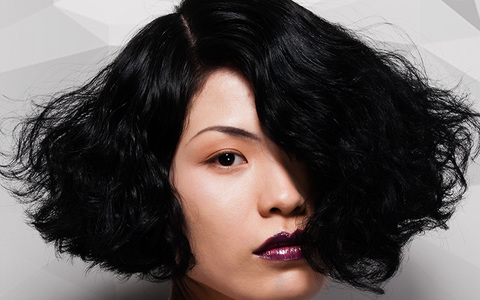 Horizontal Graduated Bob Haircut On Permed Style Tutorial